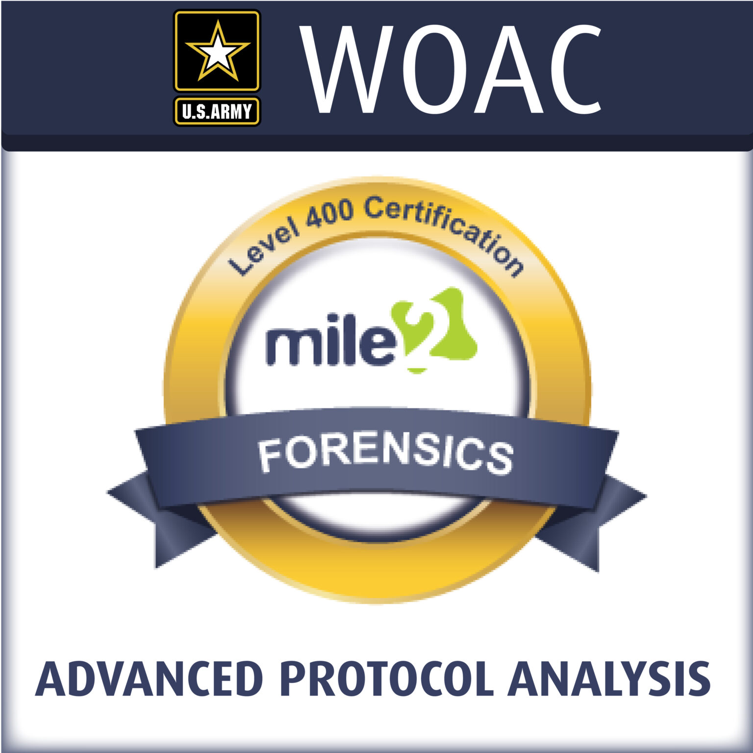 US ARMY WOAC - Forensics - Mile2 Cybersecurity Certifications